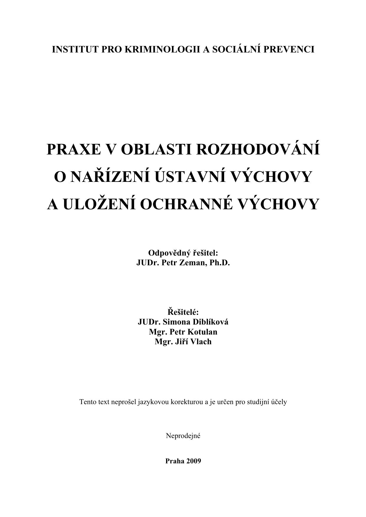 Practice in the field of decision-making regarding the regulation of ...
