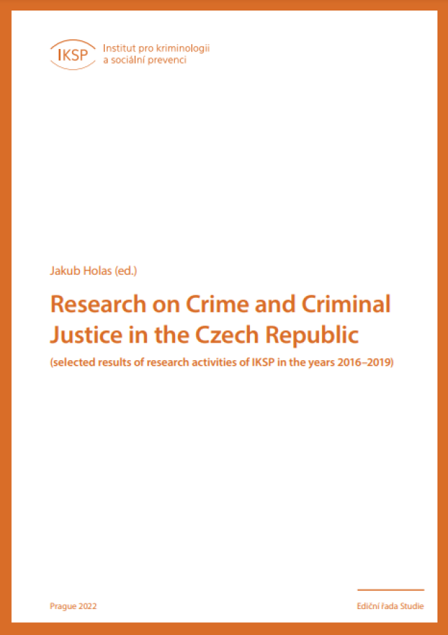 Research on Crime and Criminal Justice in the Czech Republic (selected ...